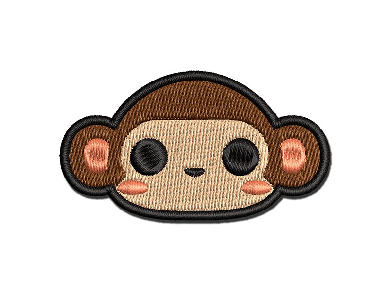 Charming Kawaii Chibi Monkey Face Blushing Cheeks Multi-Color ...