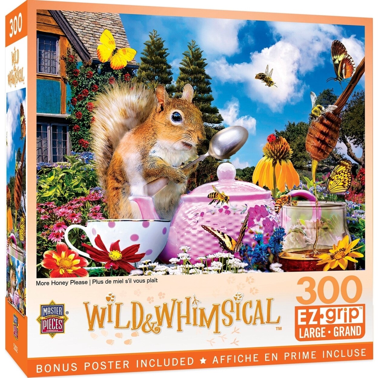 MasterPieces Wild and Whimsical - More Honey Please 300 Piece EZ Grip ...