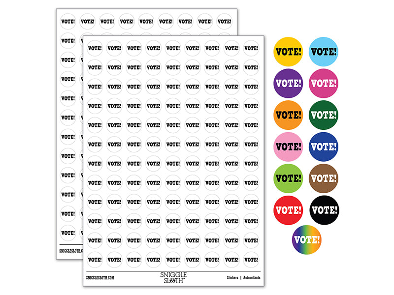 Vote Election 200+ 0.50" Round Stickers | Michaels