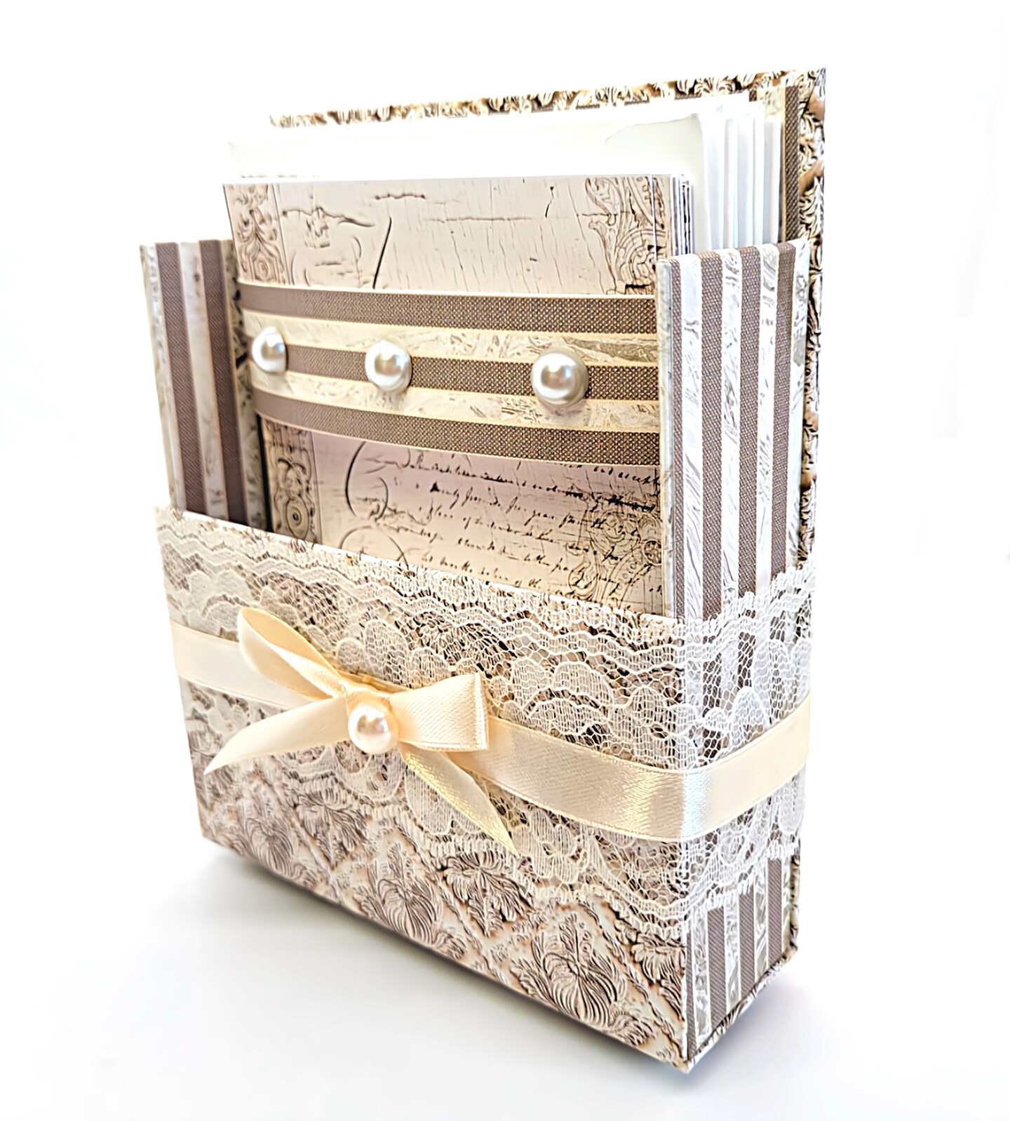 42-Pc Stationery Gift Box Set, Reusable Desktop Organizer Box and Gold ...