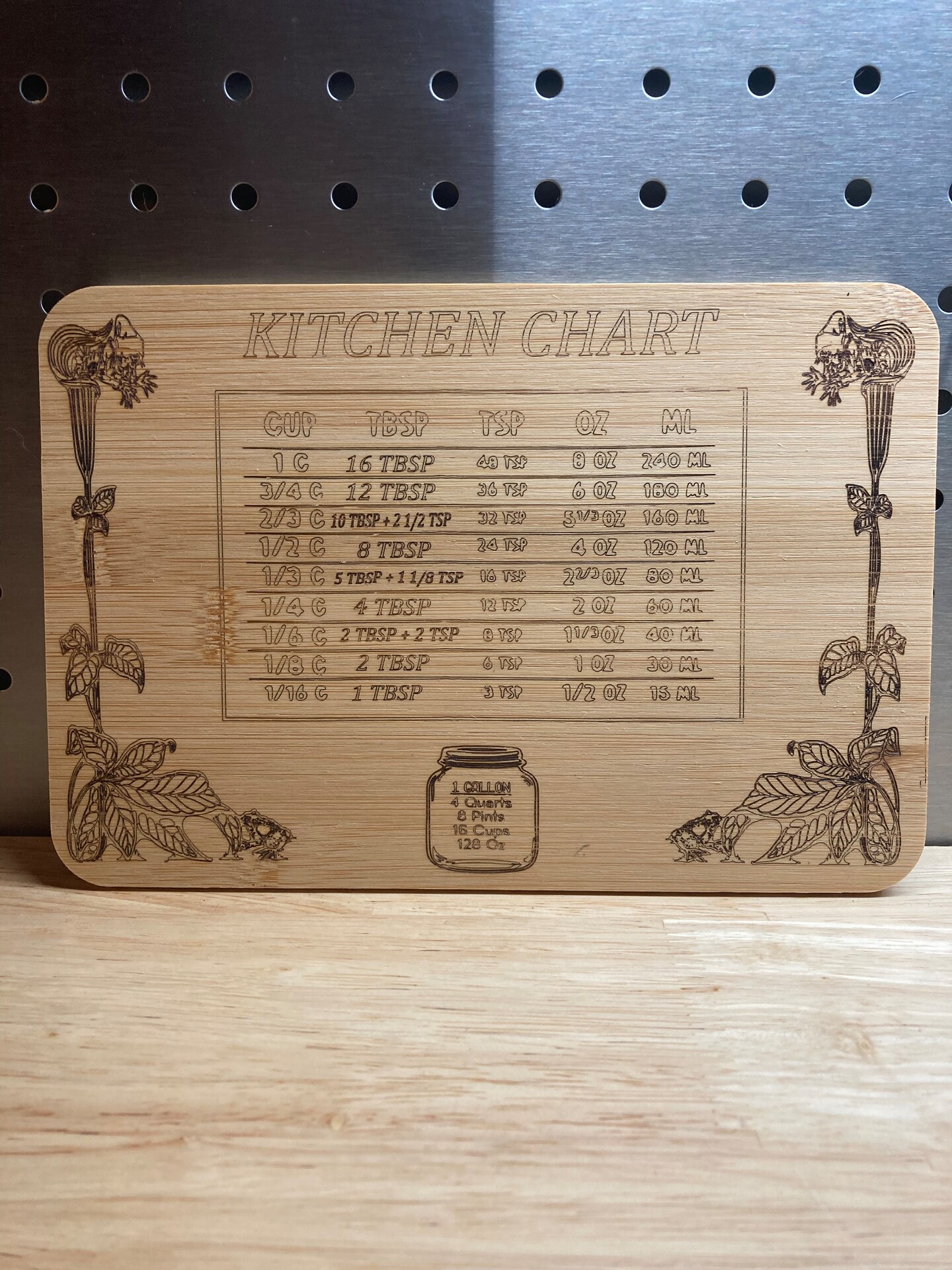 Handmade Kitchen Conversion Chart Cutting Board | MakerPlace by Michaels