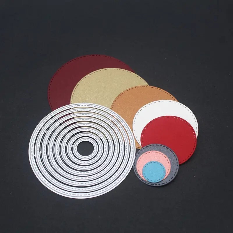 Metal Round Frame Nesting 8 Piece Dies Set | Michaels