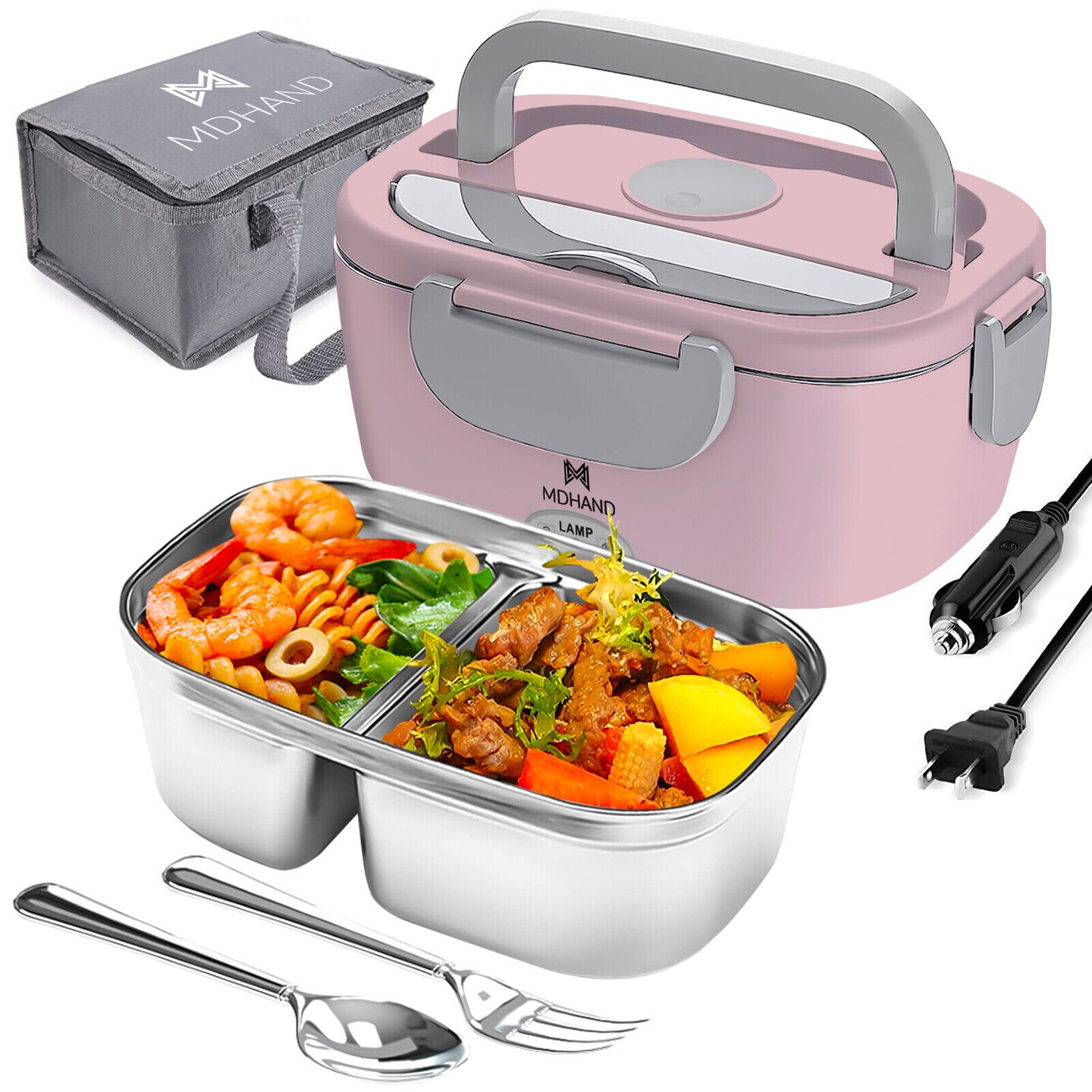 Kitcheniva 1.5L Portable Electric Heating Lunch Box Food Warmer ...