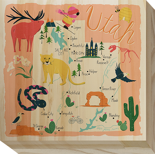 Home State Home Wood Block Signs | Michaels