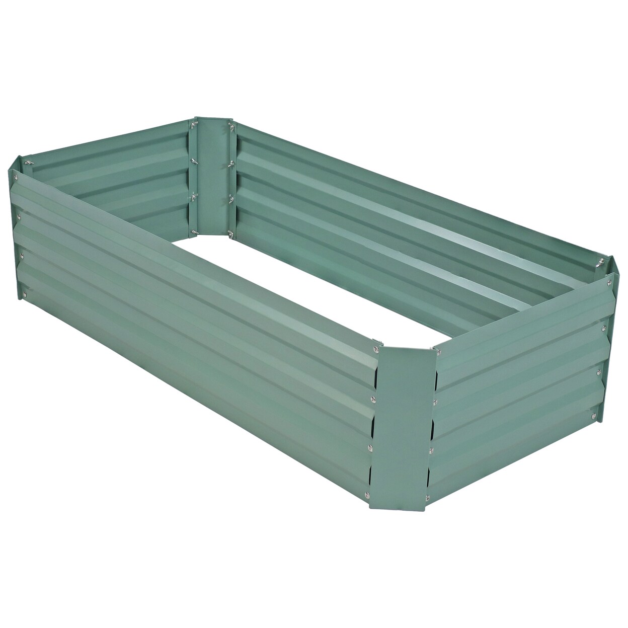 Sunnydaze Rectangle Galvanized Steel Raised Planter Bed - 4 x 2 ft ...