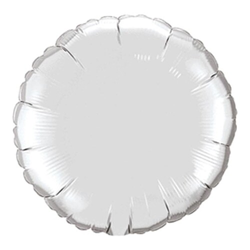18" Metallic Silver Round Flat Foil Balloon | Michaels
