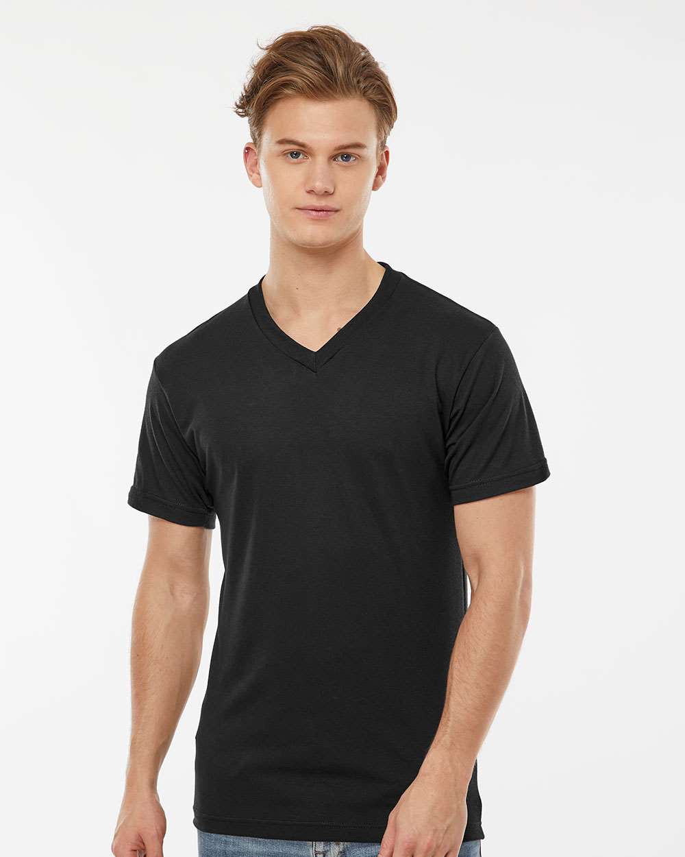 Tultex® Unisex Poly Rich Short Sleeve V-Neck T-Shirt | Michaels