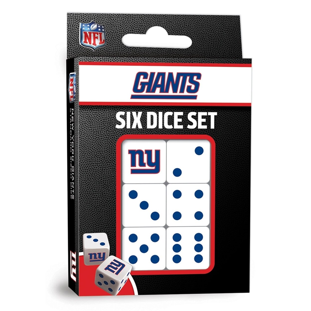 York Giants Dice Set 6-Piece D6 Gaming Dice Official Licensed 16Mm ...