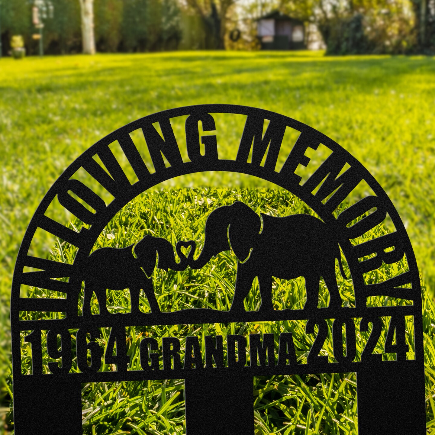 Beautiful Elephant Womens Memorial Gift Idea for Loss Grandma - Cute ...