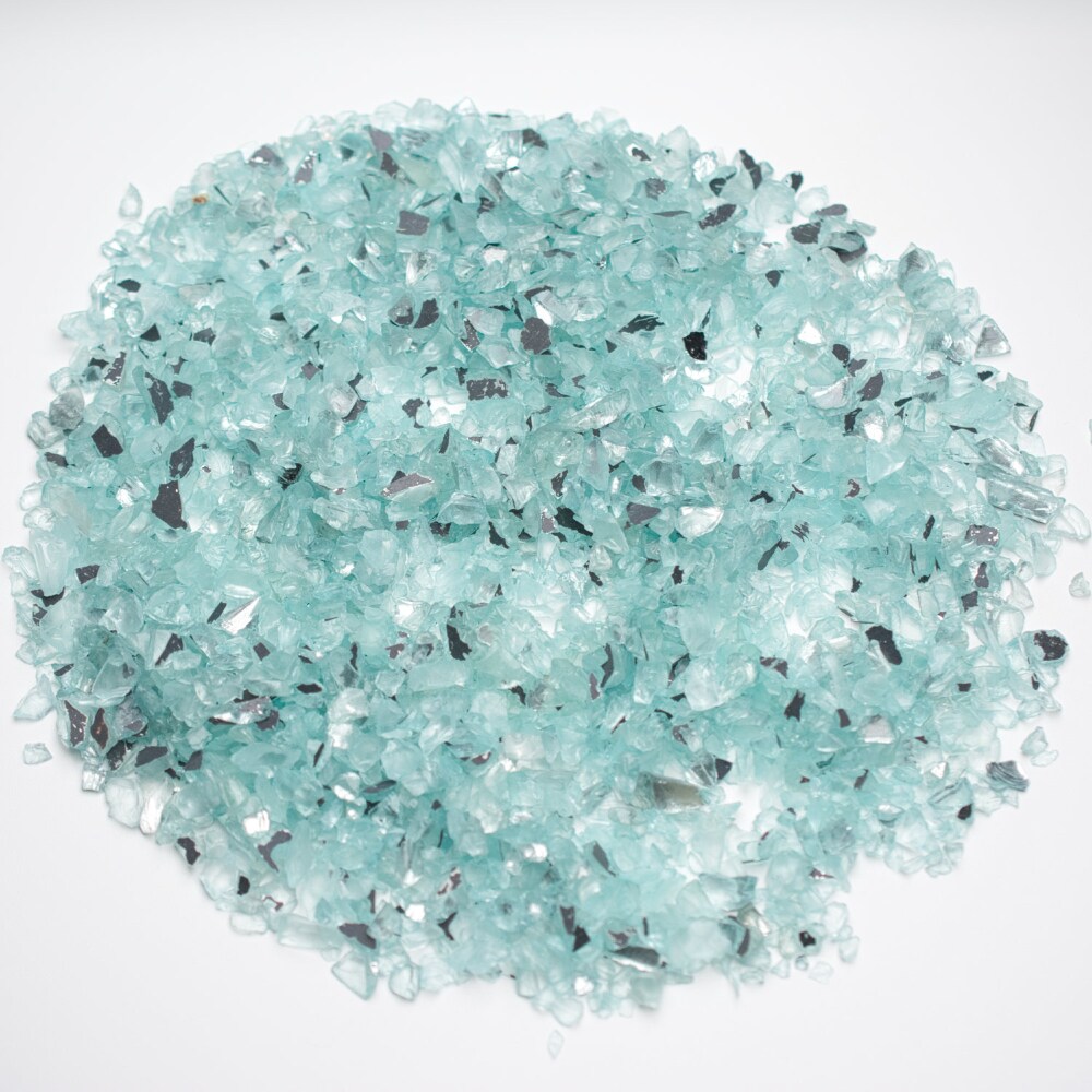 Ice Blue Reflective Crushed Glass | Michaels