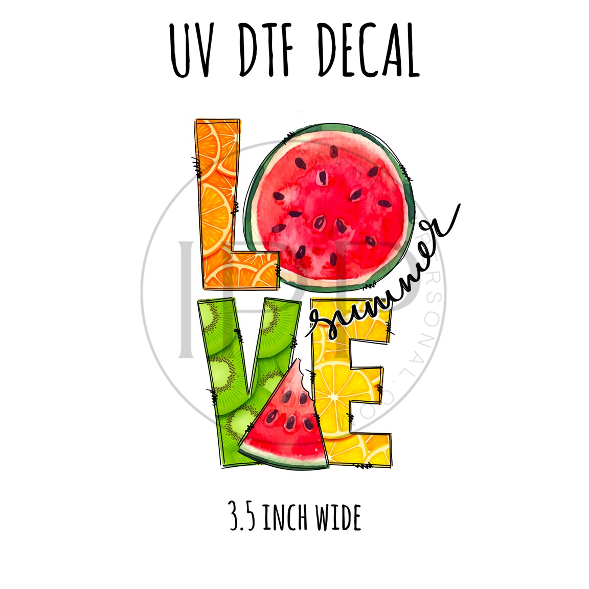 #276 -LOVE Summer 3.5 inch wide UV DTF decal | Michaels