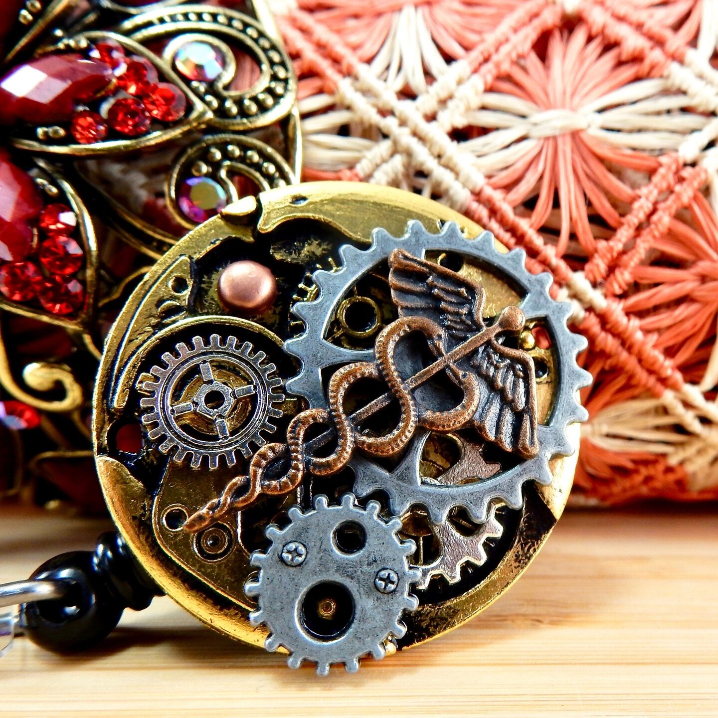 Unique Doctor Graduation Gift, Steampunk Badge Holder Nurse, Stylish ...