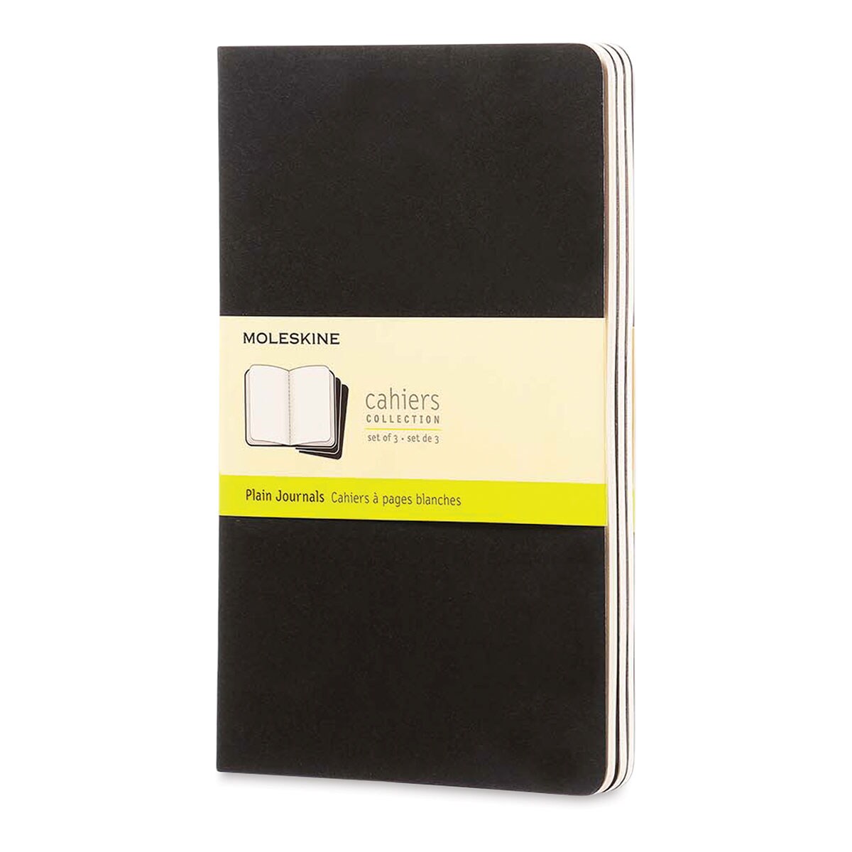 Moleskine Cahier Journals - 8-1/4" x 5", Blank, Black, Pkg of 3 | Michaels