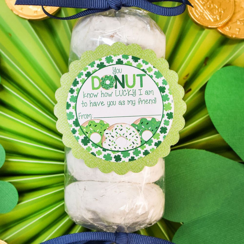 Donut Friendship St. Patrick's Day Party Favor Stickers | MakerPlace by ...