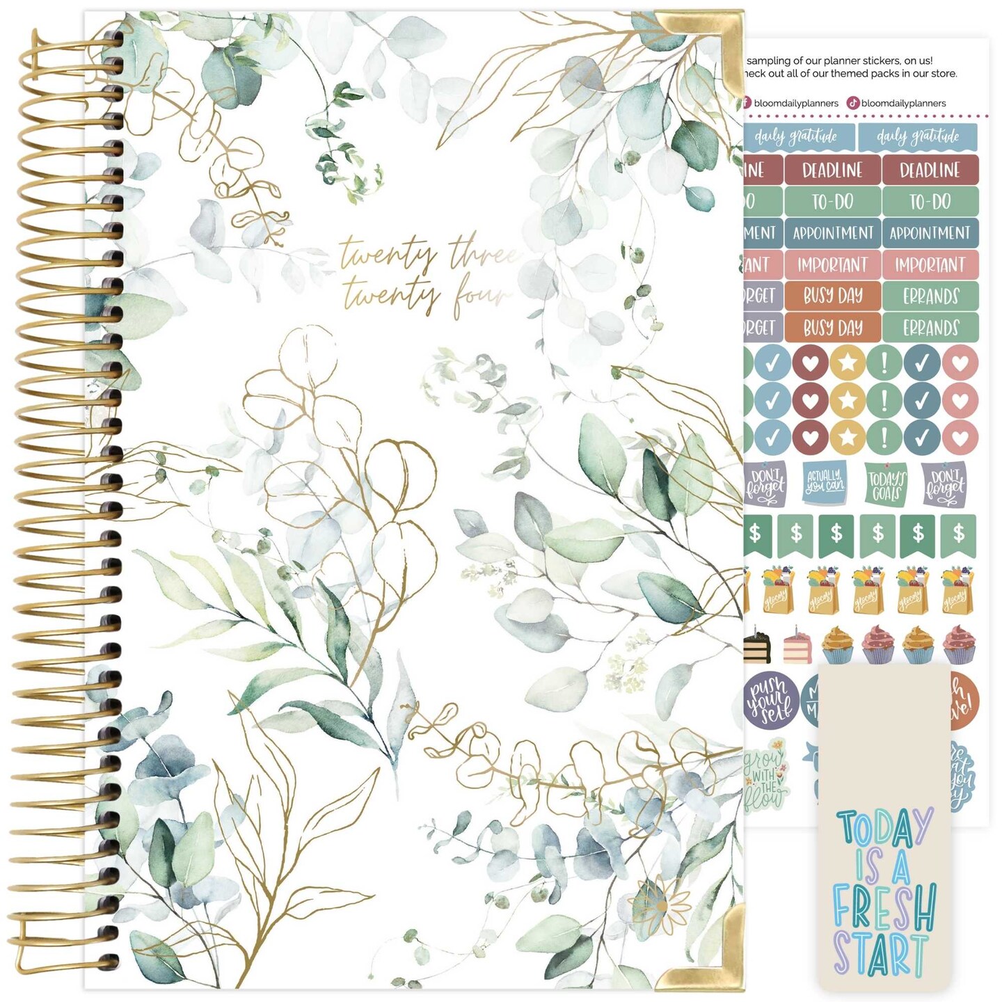 bloom daily planners 2023-24 Hard Cover Planner, 5.5" x 8.25 ...