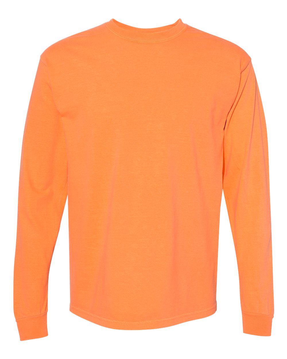 Comfort Colors® Garments Dyed Heavyweight Crewneck Long Sleeve T-Shirt ...