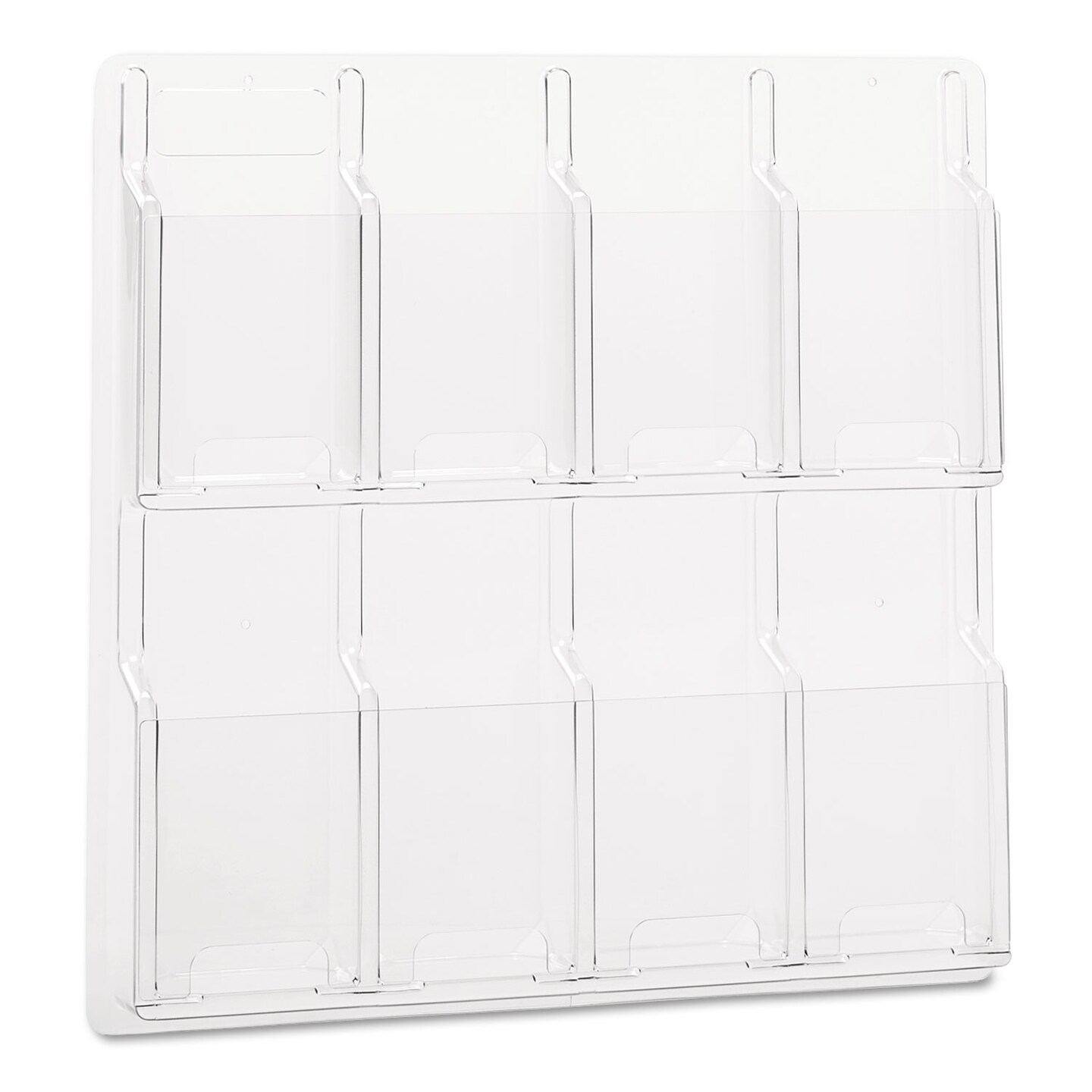 Safco Reveal Clear Literature Displays, 8 Compartments, 20.5w x 2d x 20 ...