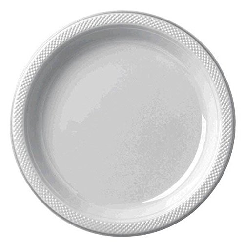 Silver Round Plastic Plates | Michaels
