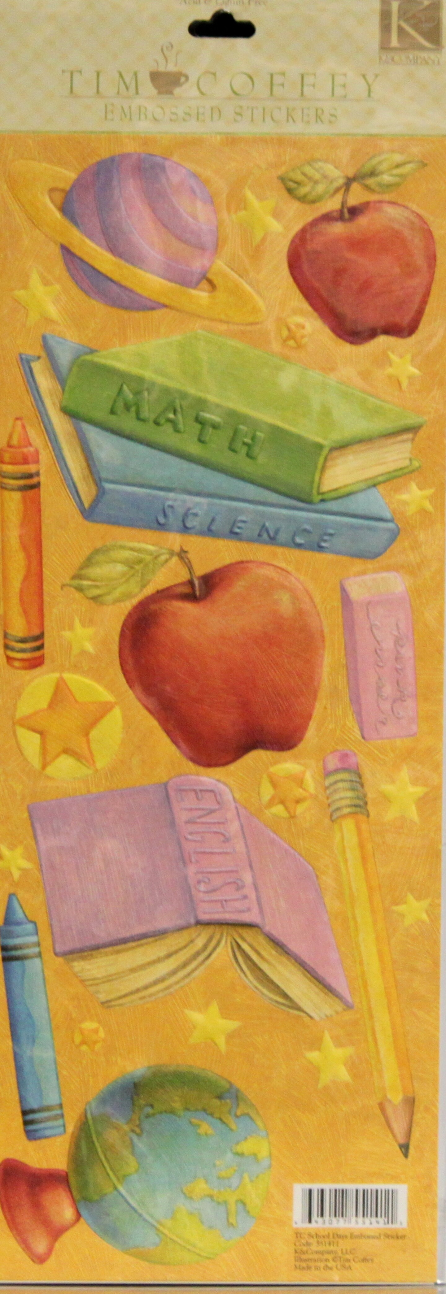 K & Company Tim Coffey School Days Embossed Stickers | Michaels