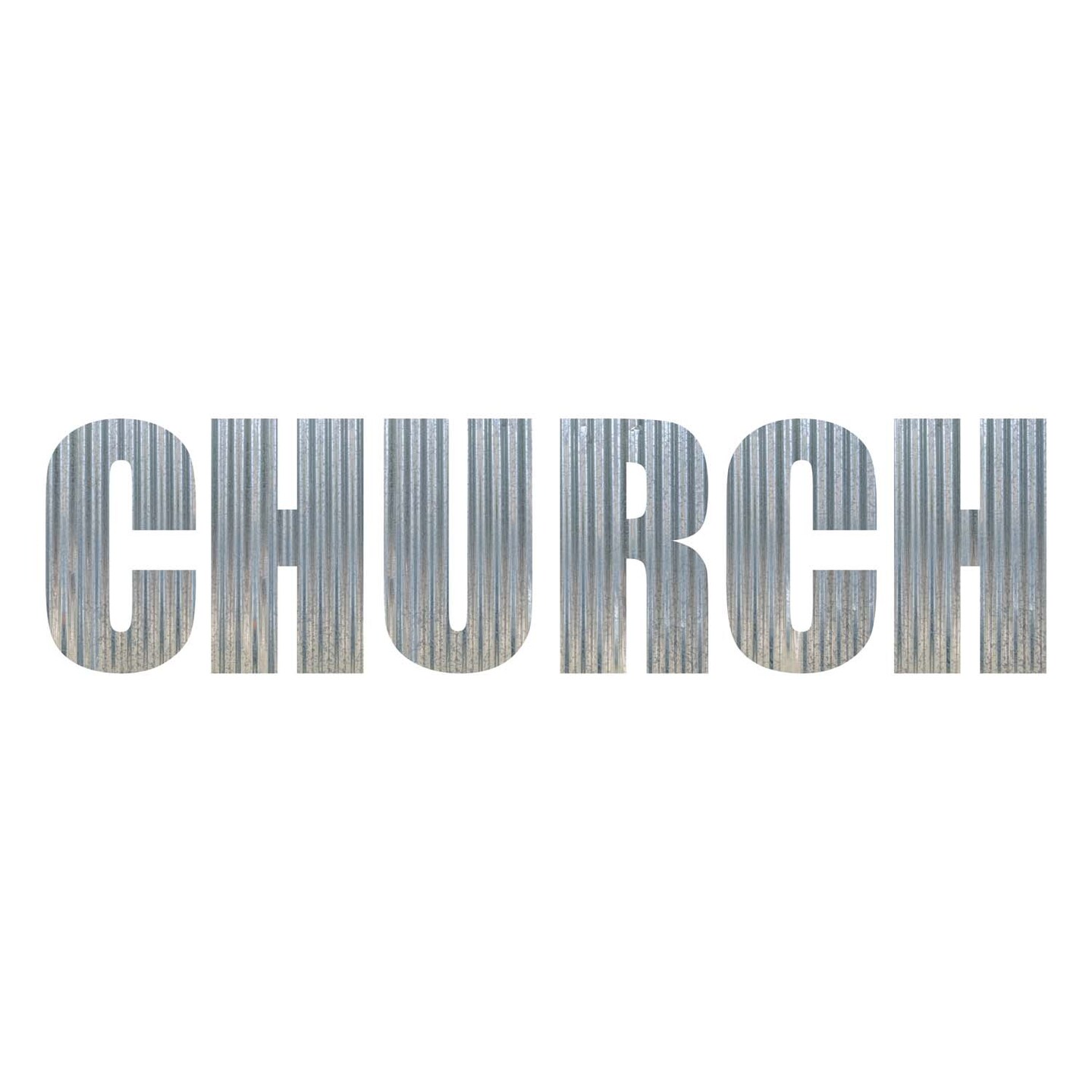 CHURCH Corrugated Metal Sign | MakerPlace by Michaels