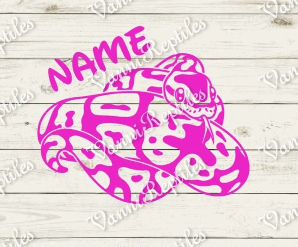 Ball Python Custom Name Decal | Custom Tank Decal | MakerPlace by Michaels