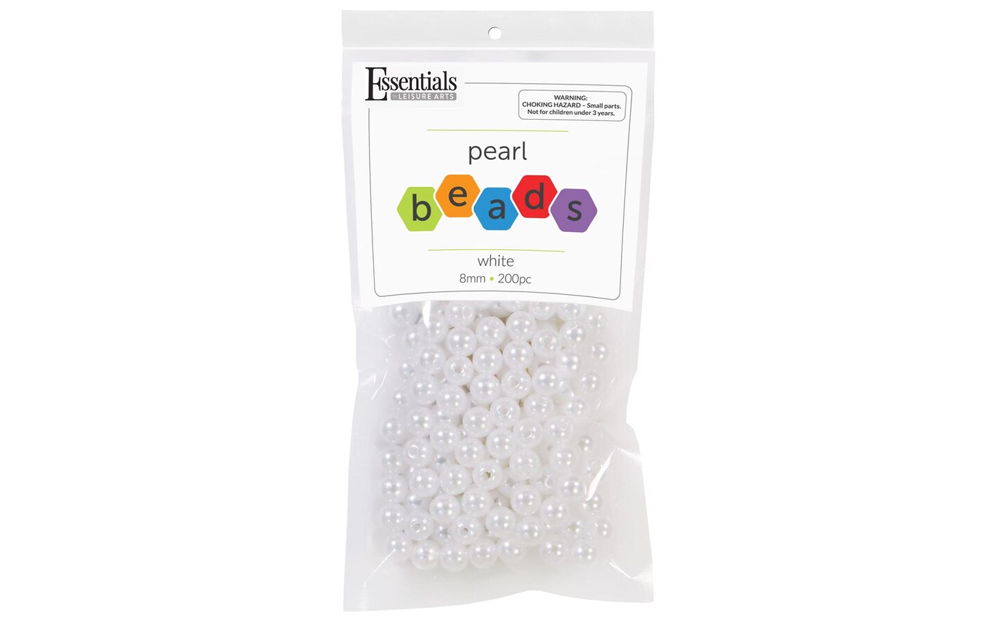 EBL Pearls Plastic 8mm White 200pc | Michaels