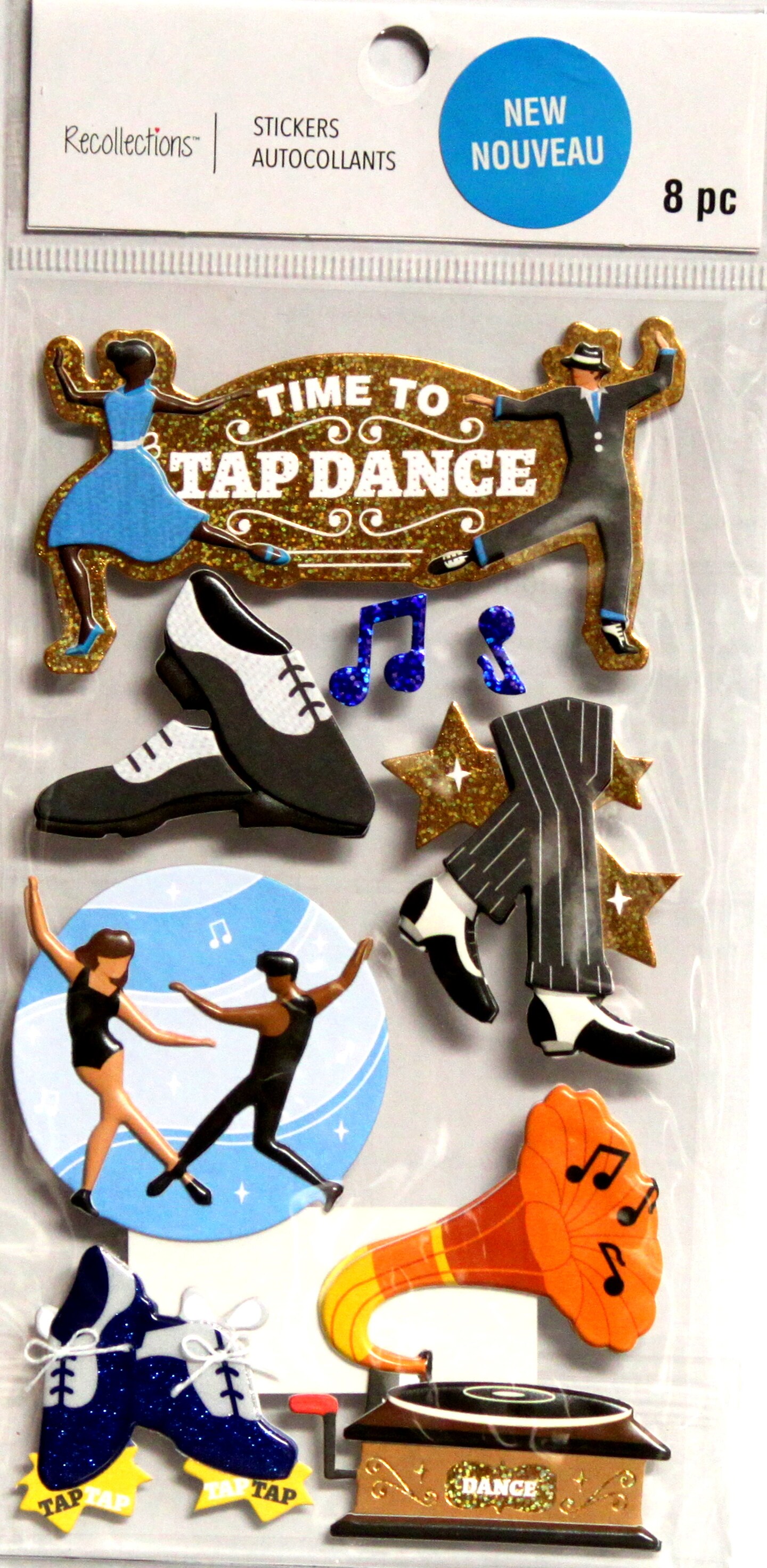 Recollections Tap Dance Dimensional Stickers | Michaels