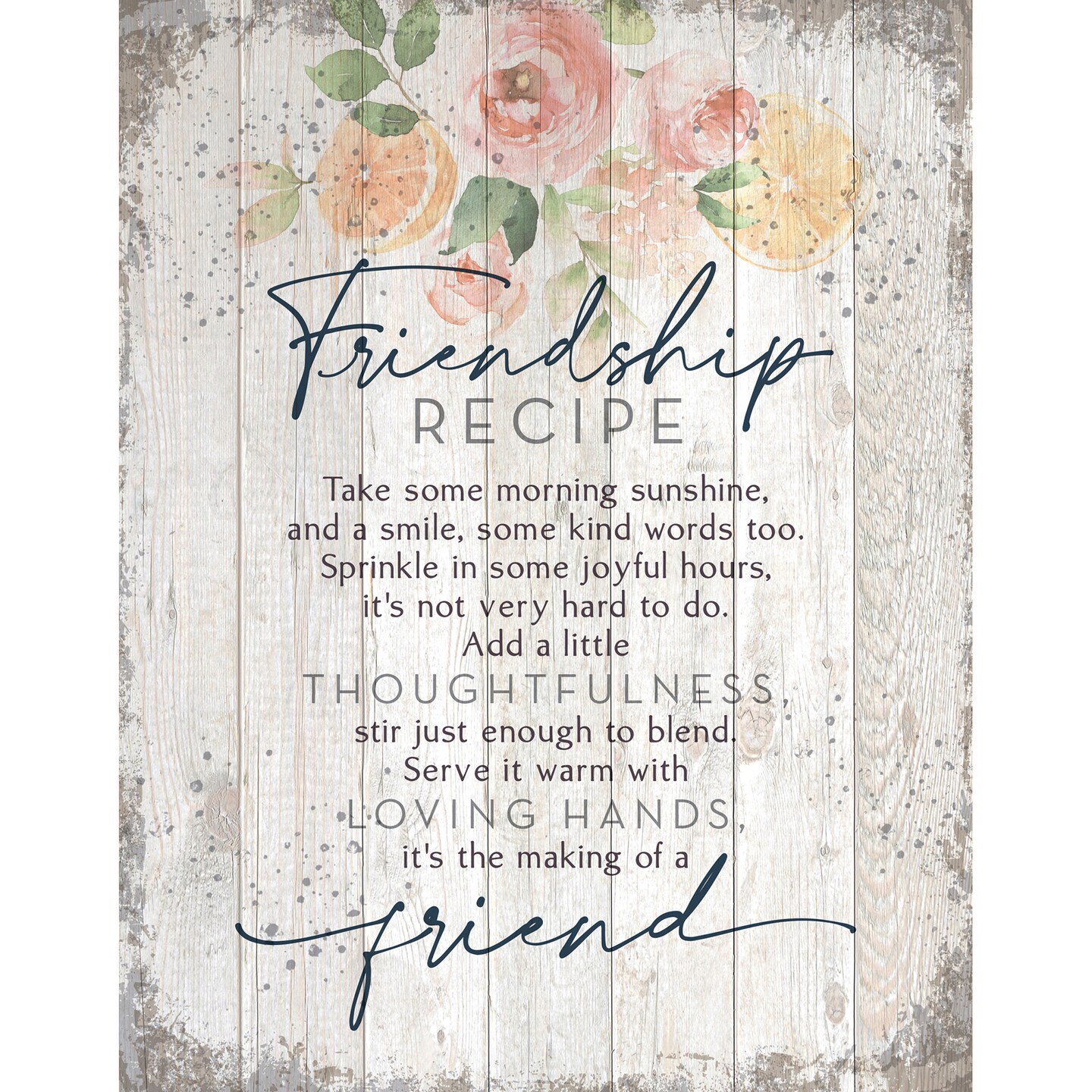 Dexsa Friendship Recipe Wood Plaque 11.75x15 | Michaels