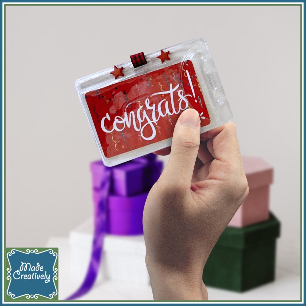 Pocket-Size Clear Plastic Gift Card Holder or Credit Card Wallet ...