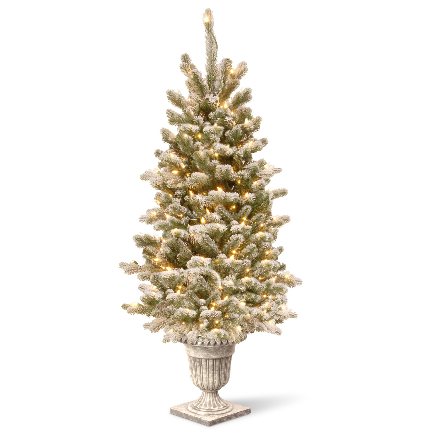 4 ft. Snowy Sheffield Spruce Entrance Tree with Clear Lights | Michaels