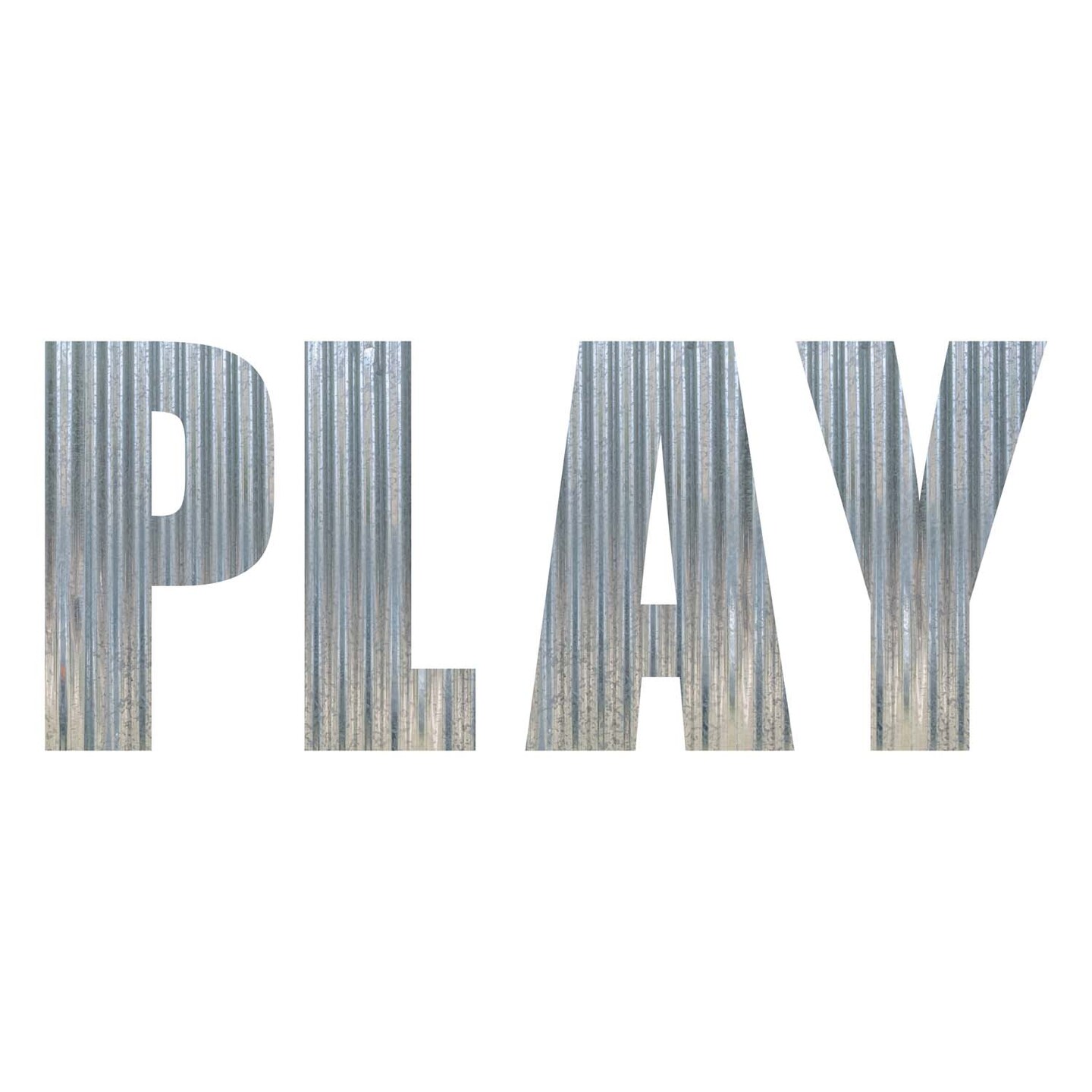 PLAY Corrugated Metal Sign | MakerPlace by Michaels