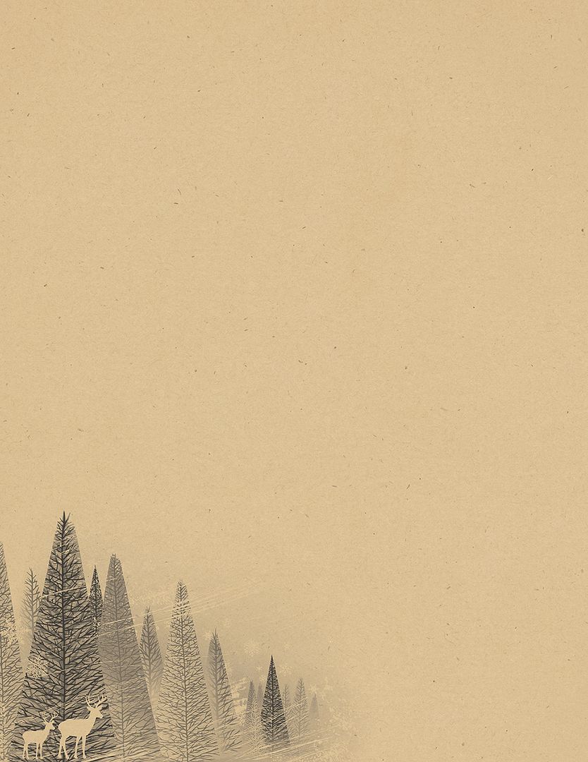 Great Papers! Winter Forest Kraft Holiday Letterhead, Invitations and ...