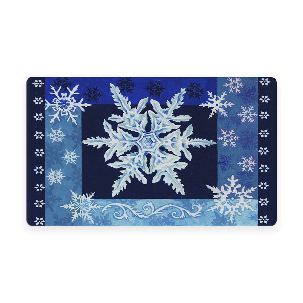 Cool Snowflakes Door Mat (18 x 30") | Michaels