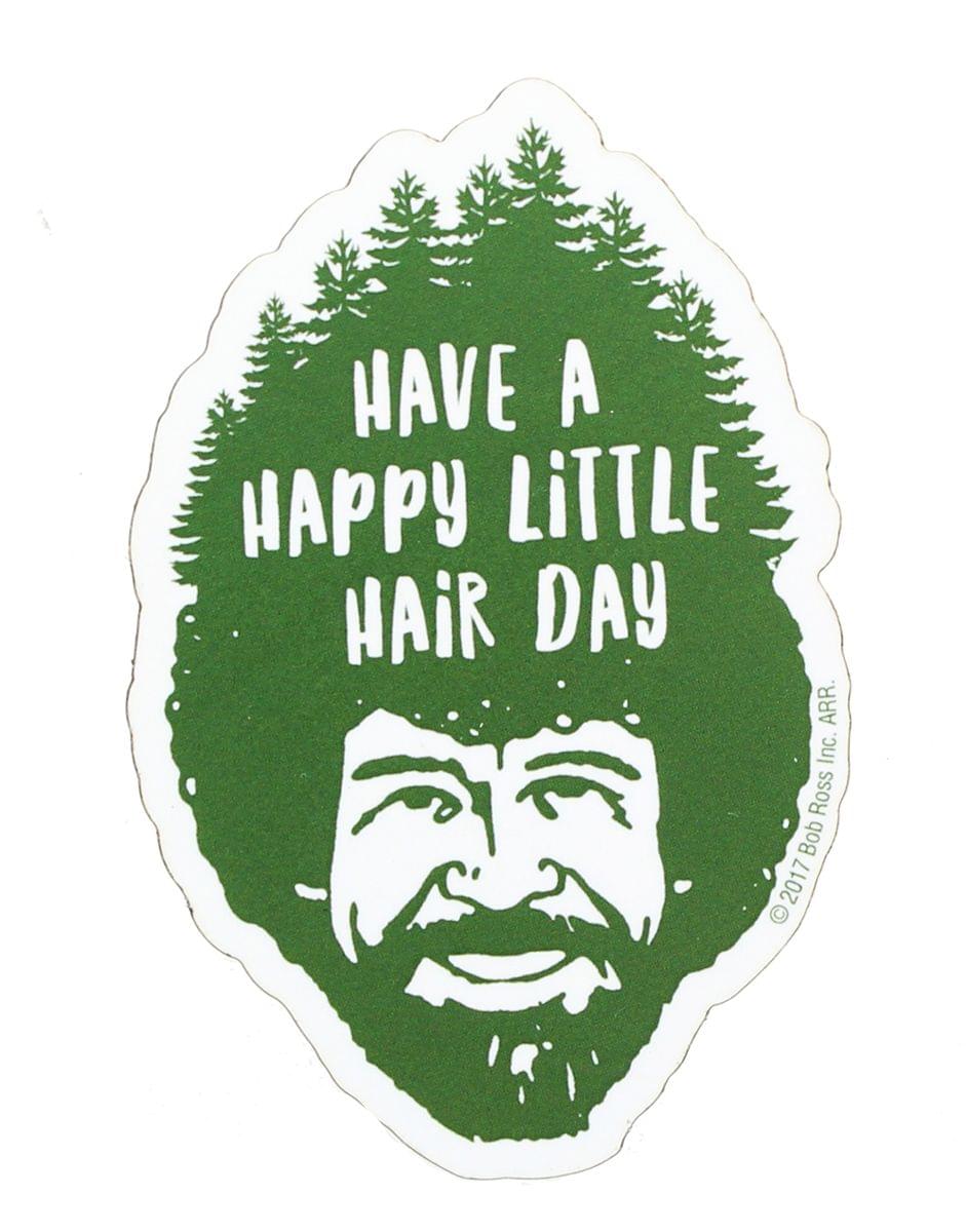 Bob Ross 3" Funky Chunky Magnet: "Happy Little Hair Day" | Michaels