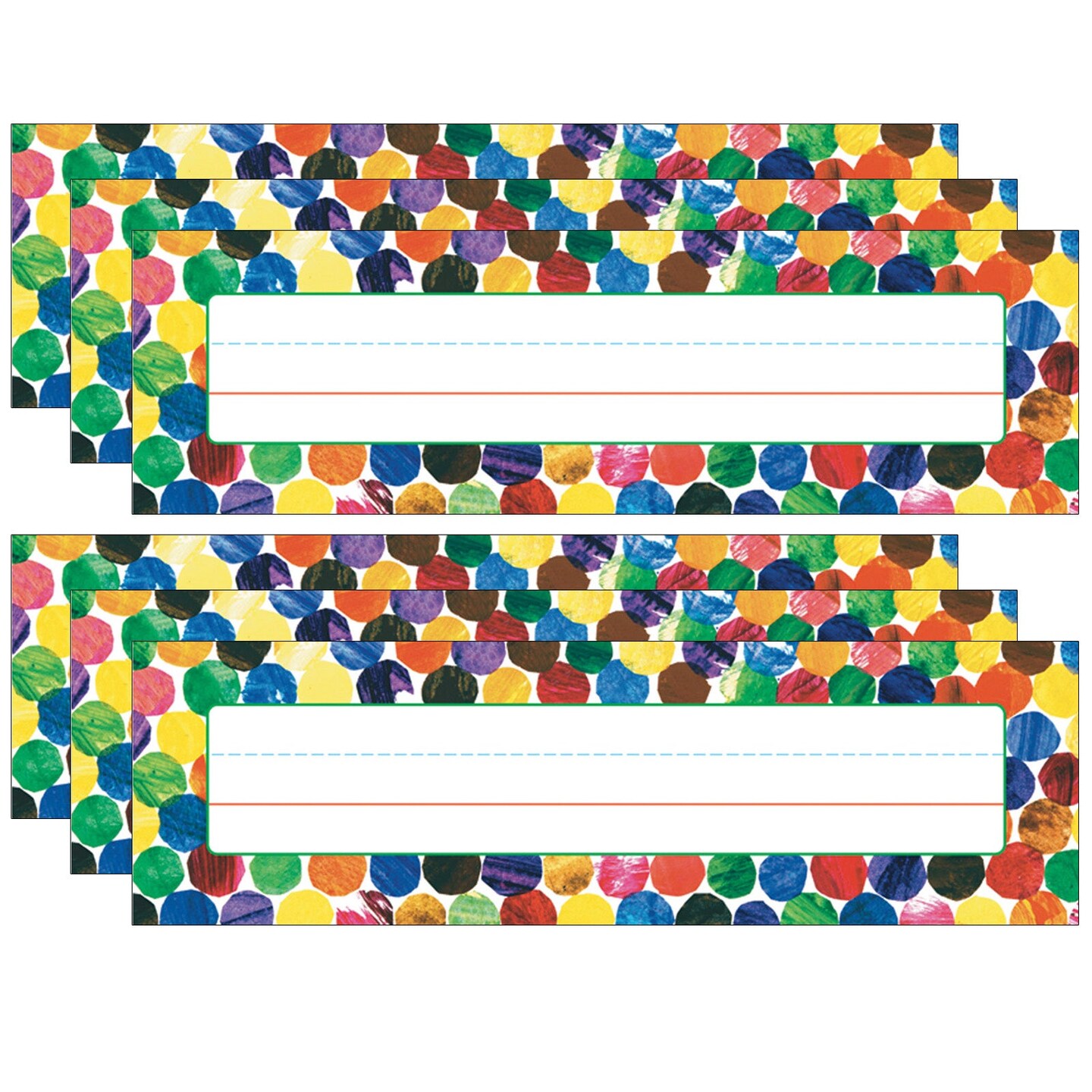 Eric Carle Dots Desk Nameplates, 36 Per Pack, 6 Packs | Michaels