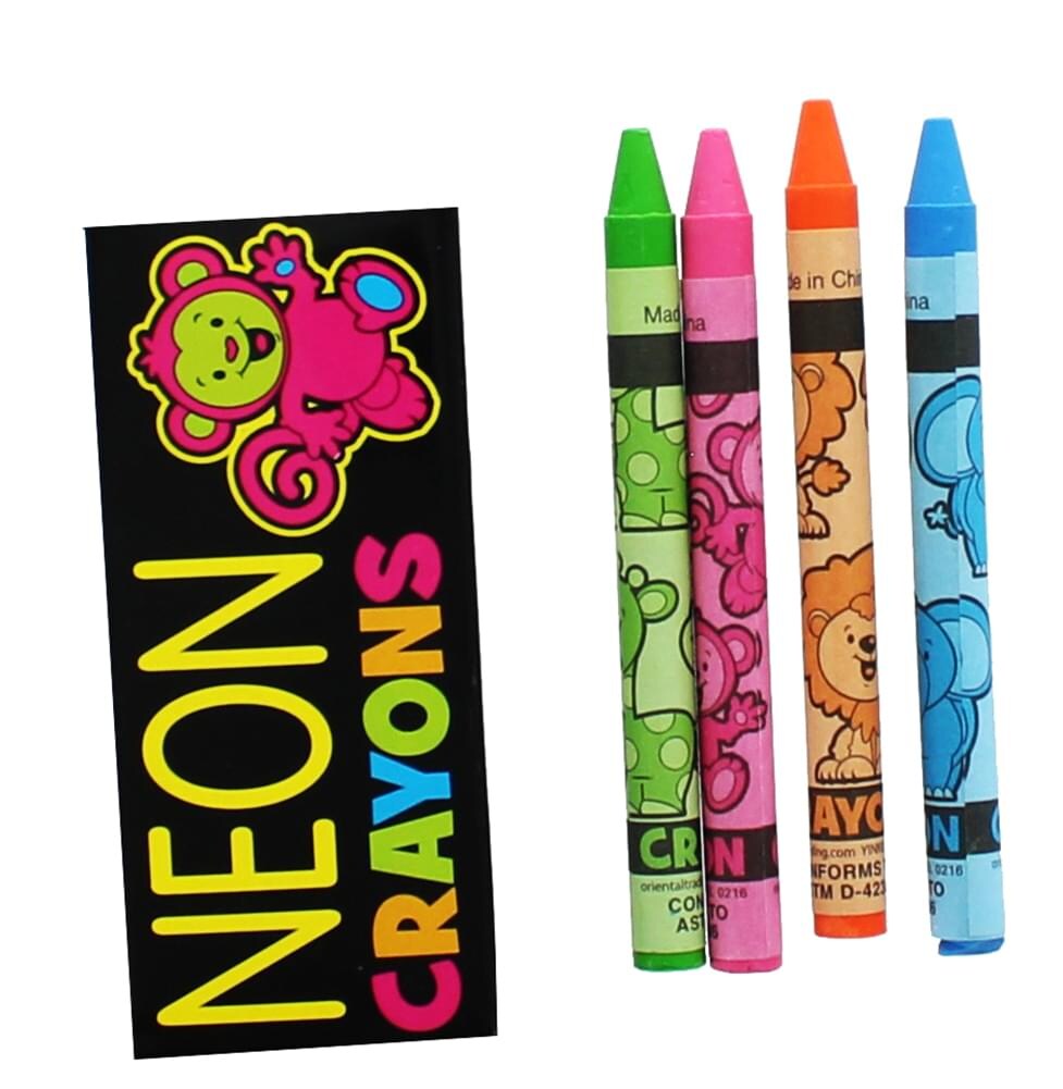 Neon Crayons 4-Pack | Michaels