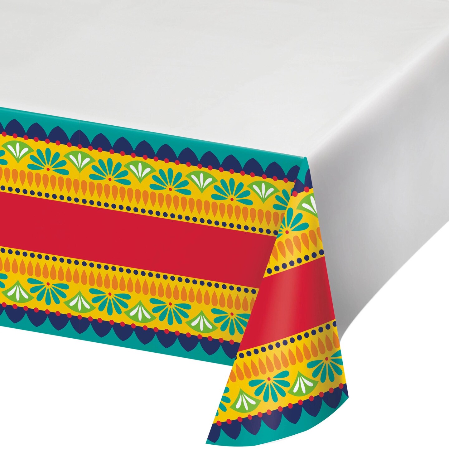 Fiesta Pottery Paper Tablecover Border Print, 54"x102" | Michaels