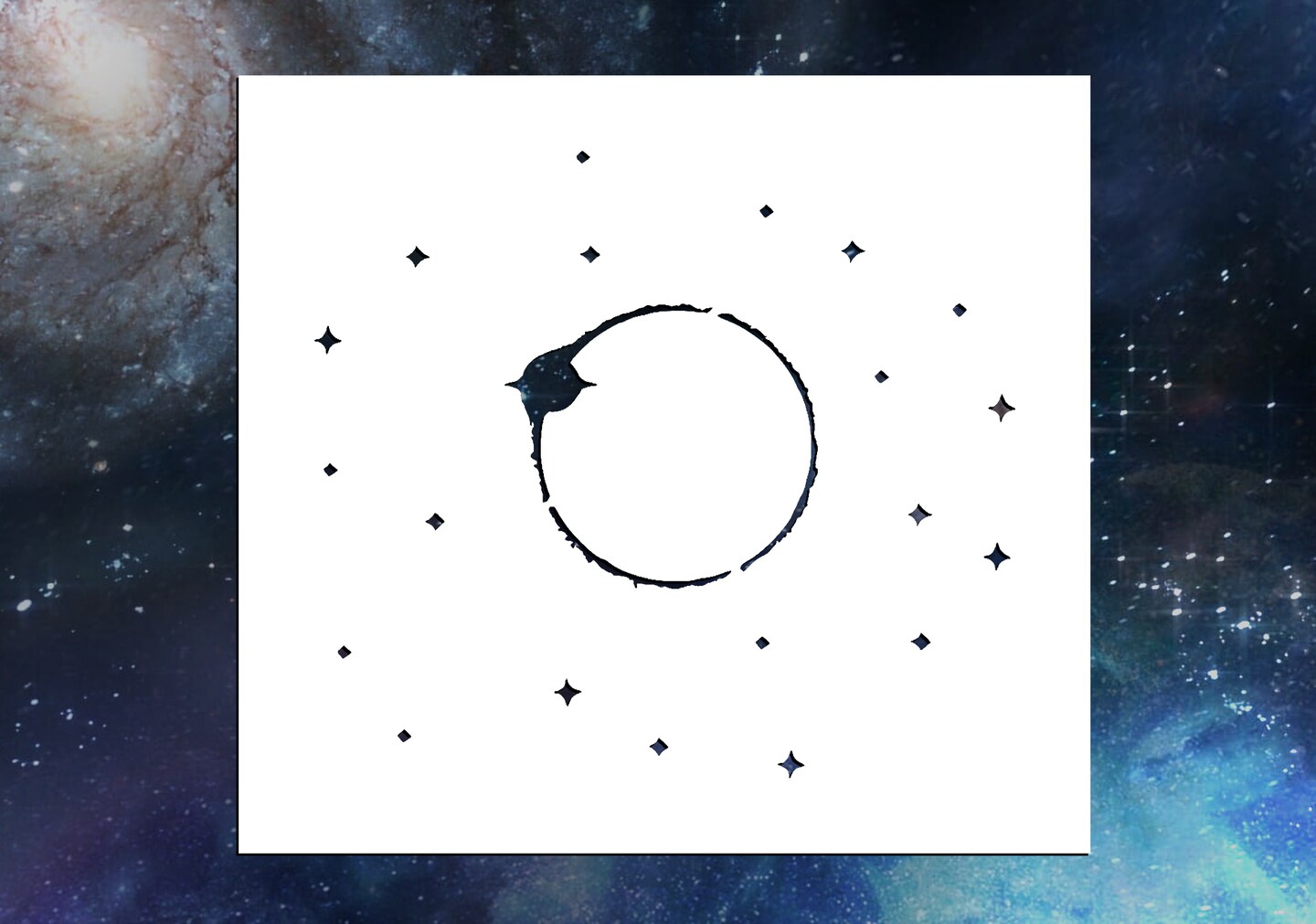 Solar Eclipse Reusable Stencil (Many Sizes) | MakerPlace by Michaels