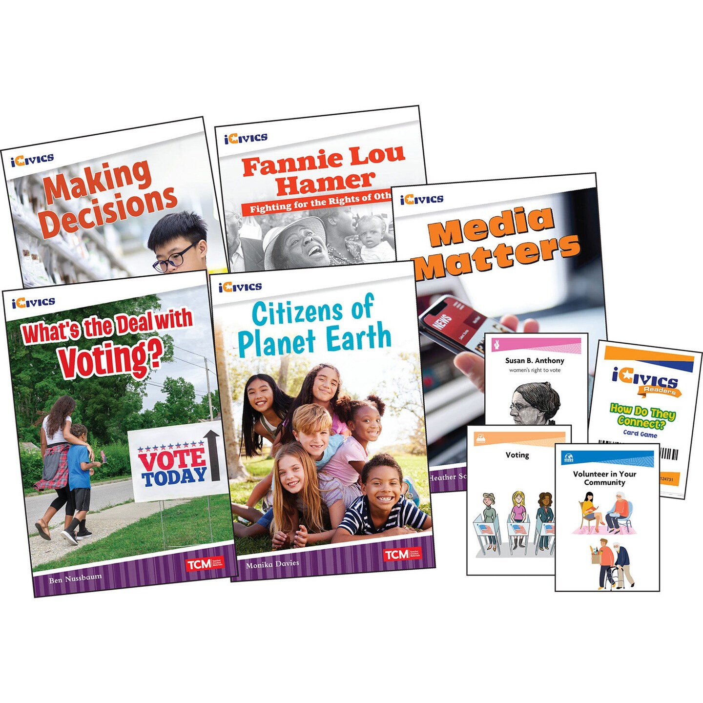 iCivics Grade 4: Community & Social Awareness 5-Book Set + Game Cards | Michaels