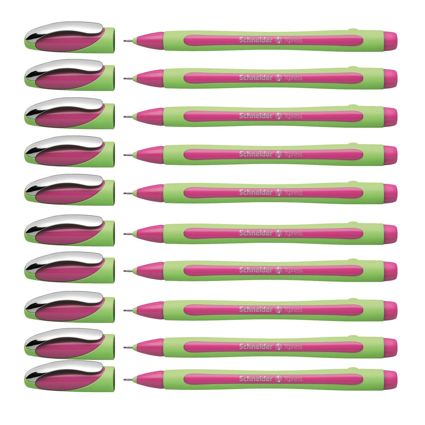 Xpress Fineliner Pen, Fiber Tip, 0.8 mm, Pink, Pack of 10 | Michaels