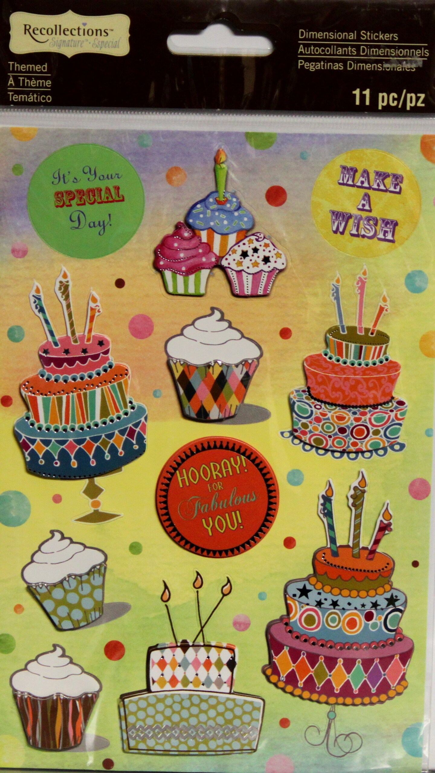 Recollections Birthday Dimensional Stickers | Michaels