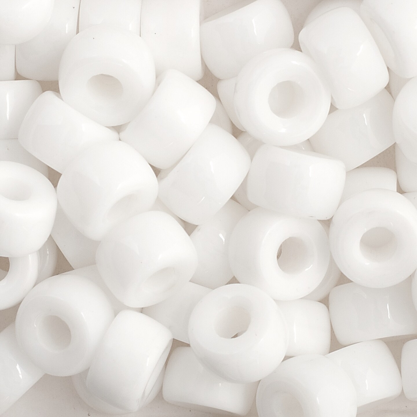 John Bead 9mm Opaque Glass Pony Beads, 100pcs | Michaels