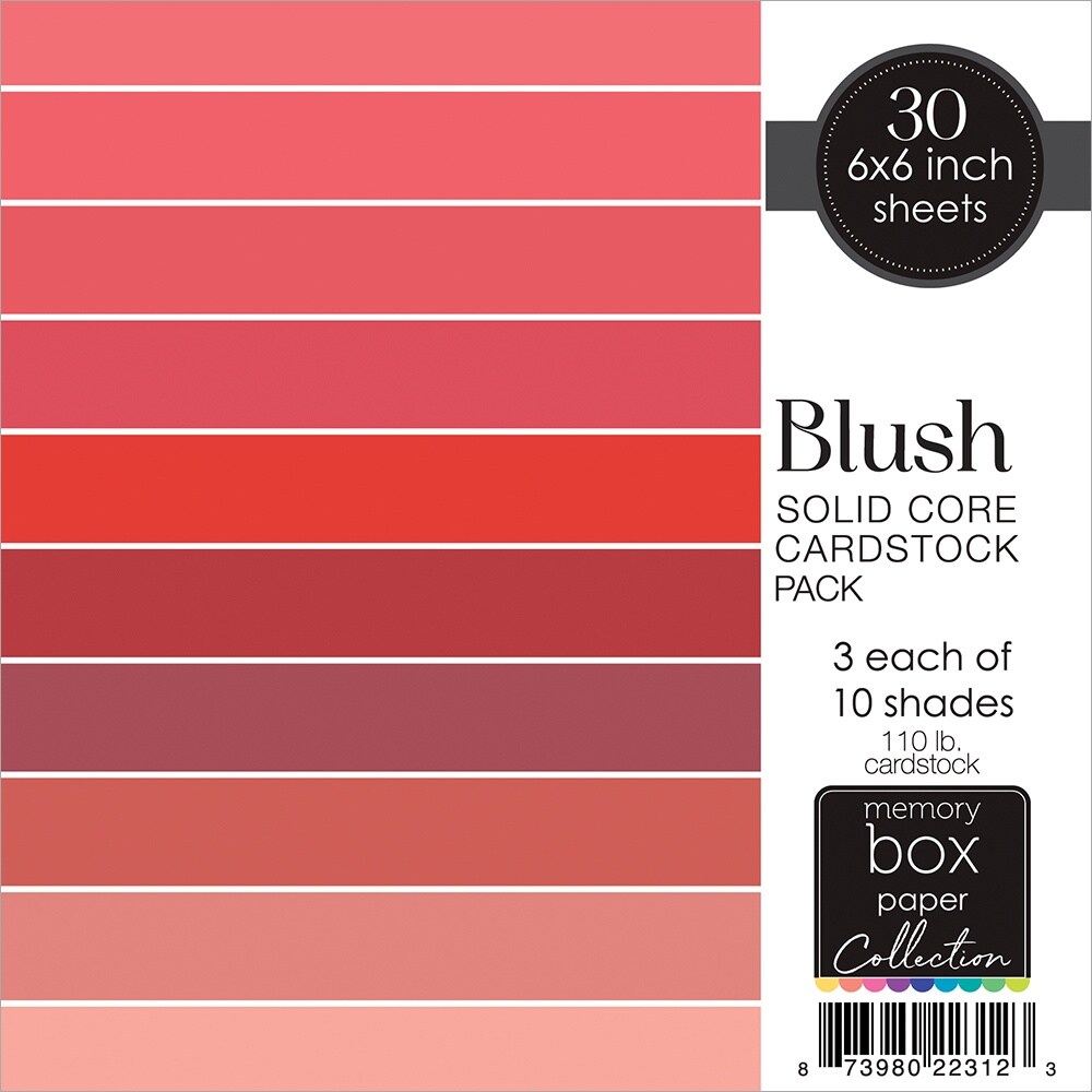 Memory Box Solid Core Cardstock 6"X6"-Blush | Michaels