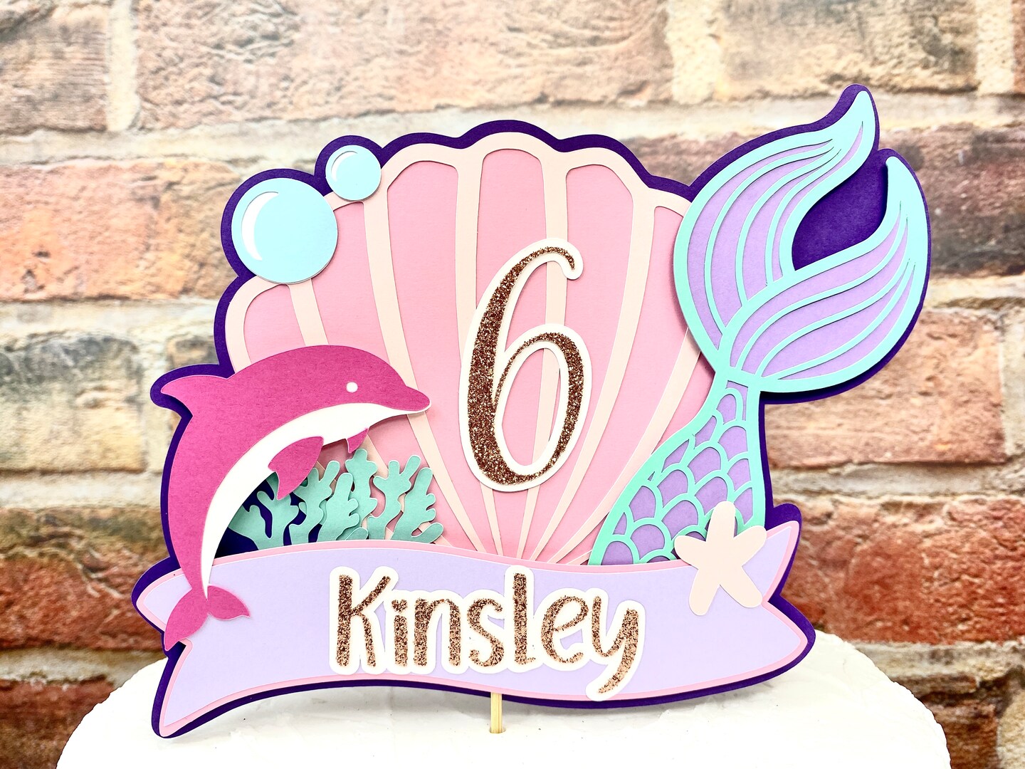 Mermaid Cake Topper, Mermaid Birthday Party Decorations, Mermaid ...