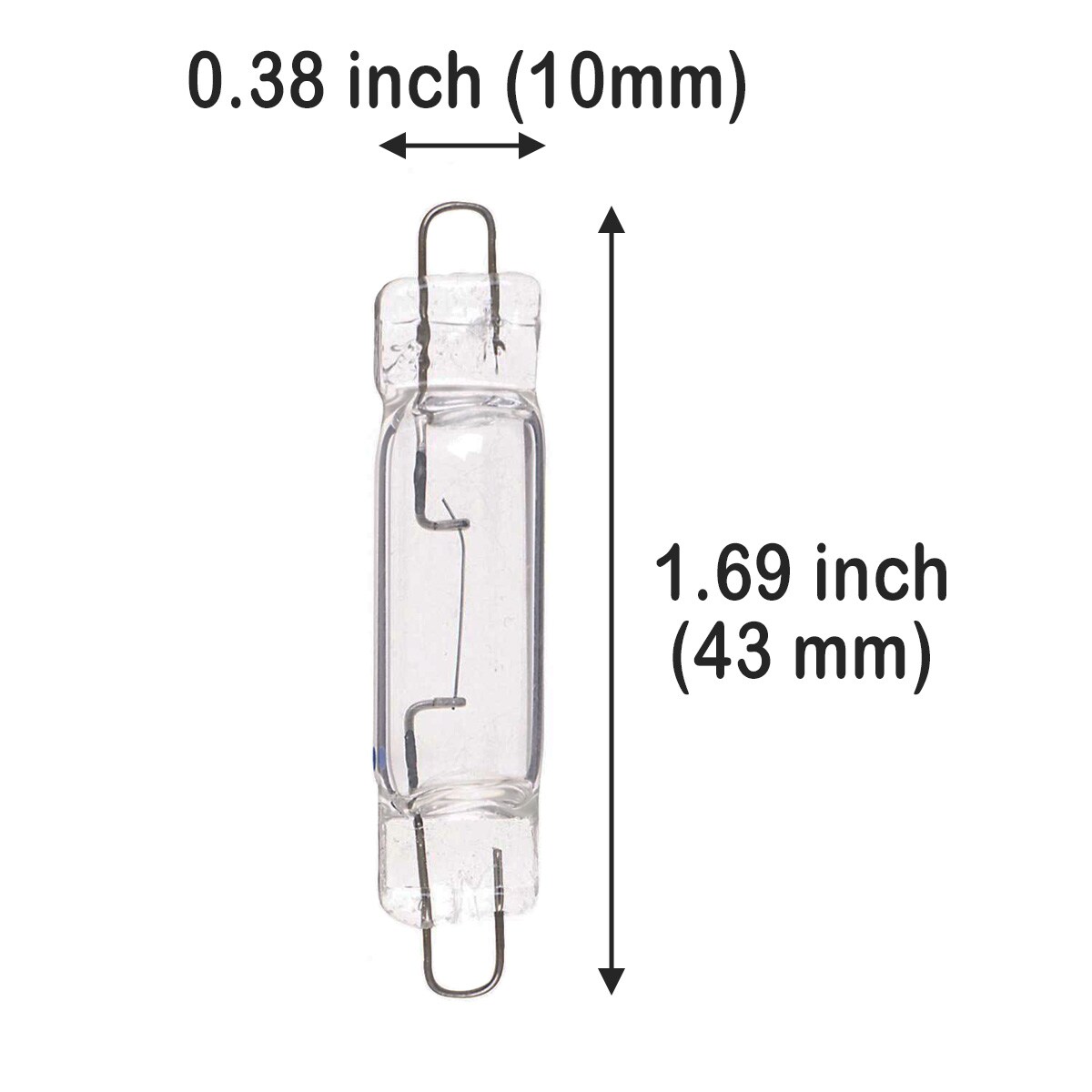 Satco S6994 10W 12V T3 Clear XRL Xenon Rigid Loop FESTOON Miniatures ...