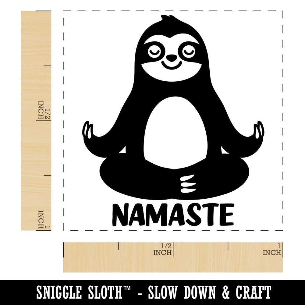 Yoga Sloth Namaste Self-Inking Rubber Stamp Ink Stamper | Michaels