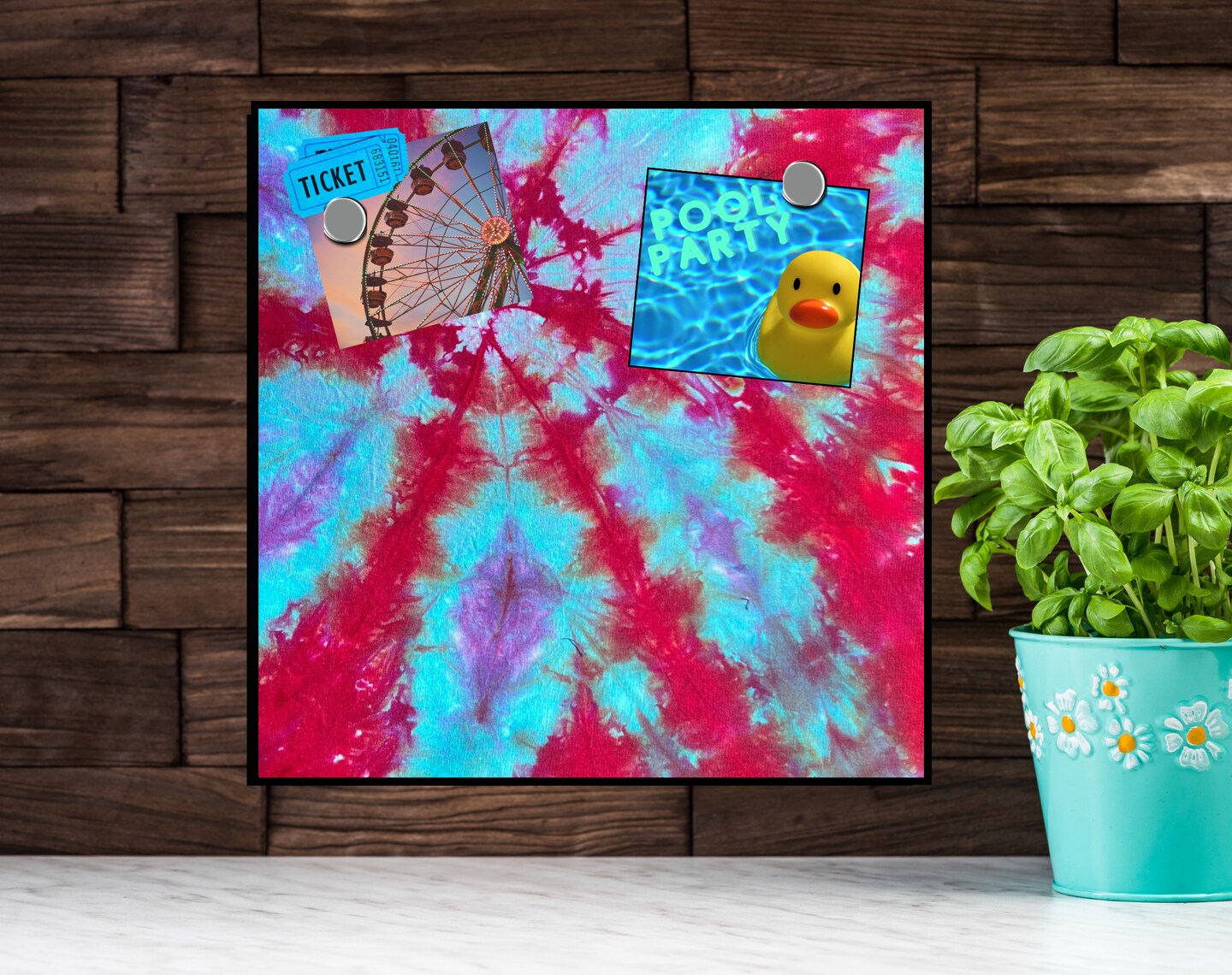 14x14 Modern Magnetic TRAVEL Display Panel or FAMILY Message Board ...