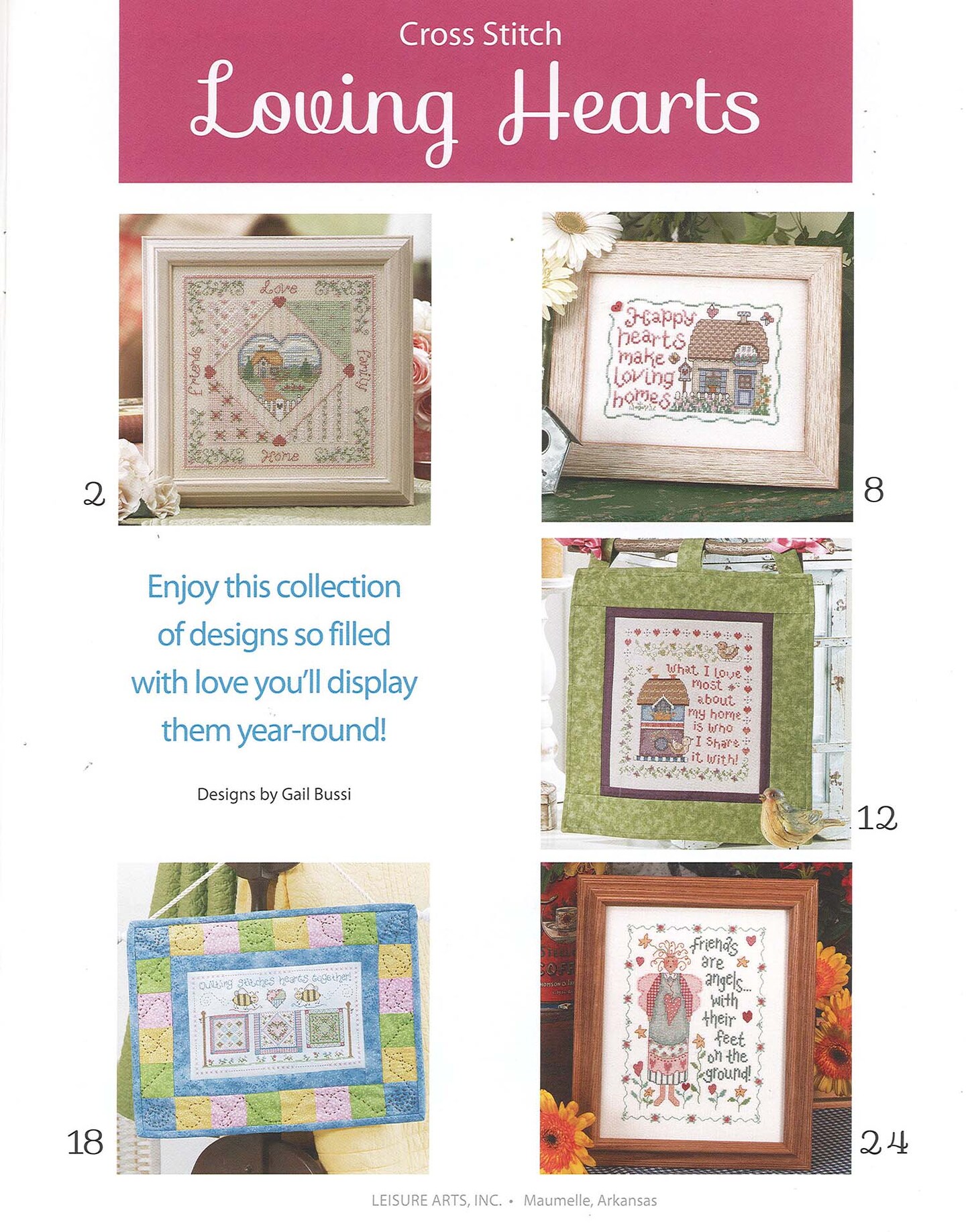 Leisure Arts Loving Hearts Cross Stitch Book | Michaels