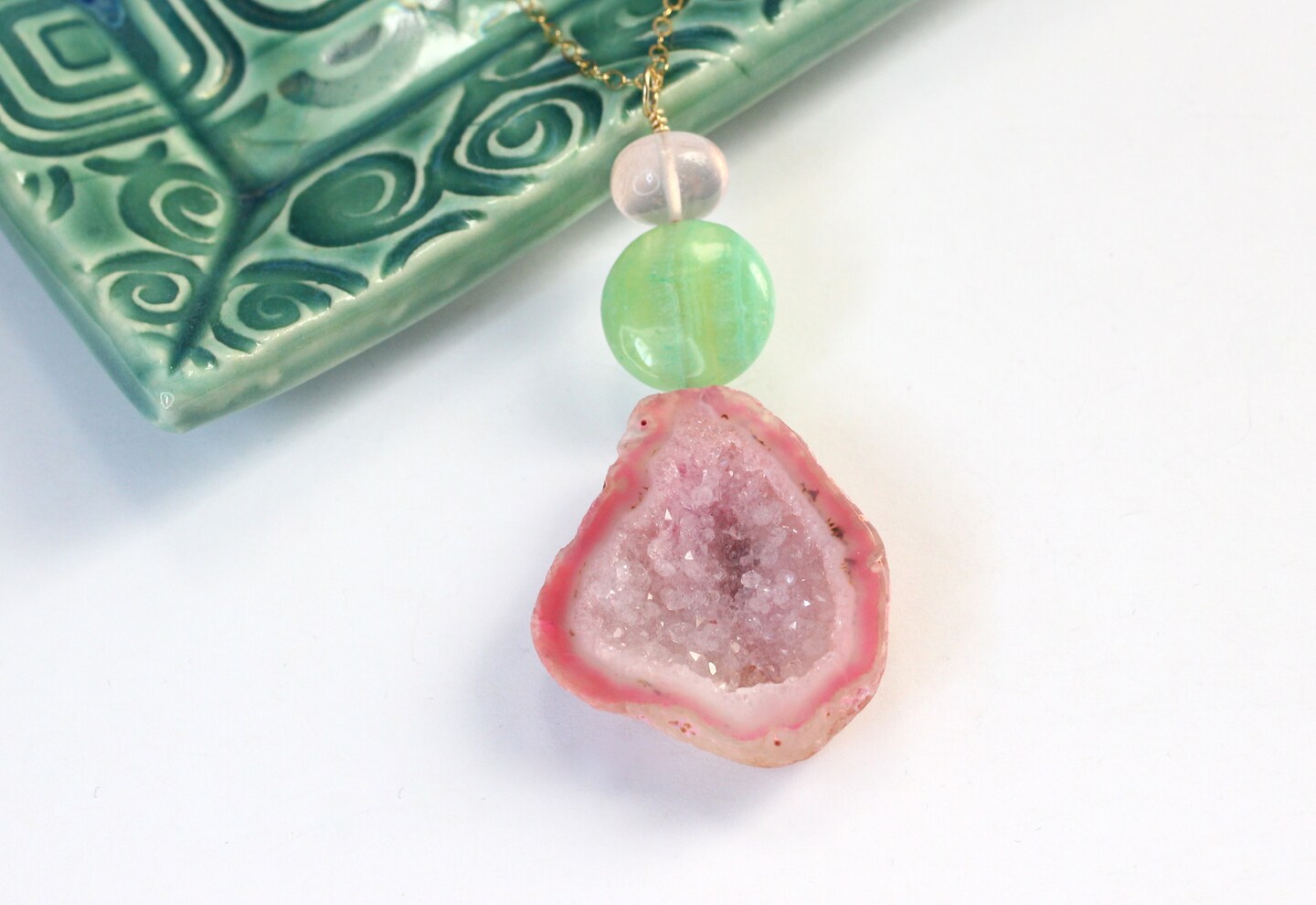 Pink Geode Statement Necklace | MakerPlace by Michaels