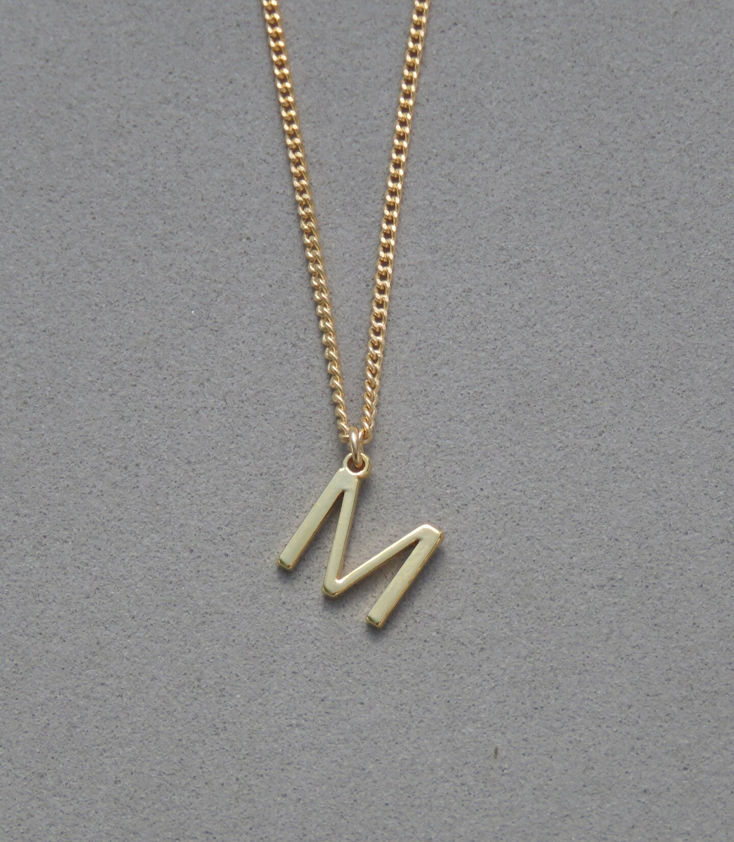 Gold Plated Initial M Necklace 226 | MakerPlace by Michaels